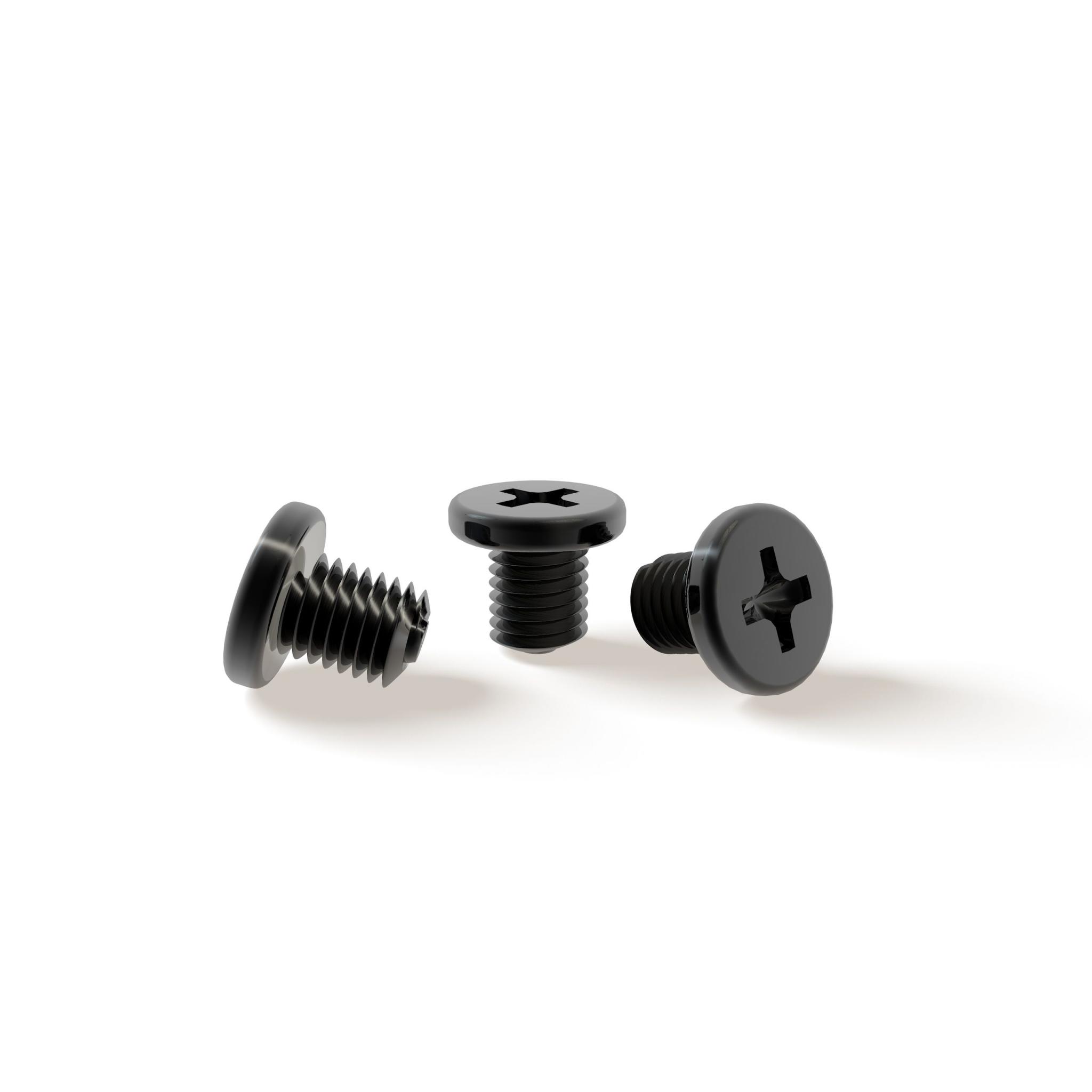 12 x M2x3mm Black Laptop Screws